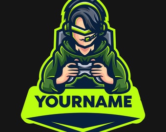 Custom Gamer Logo | Etsy