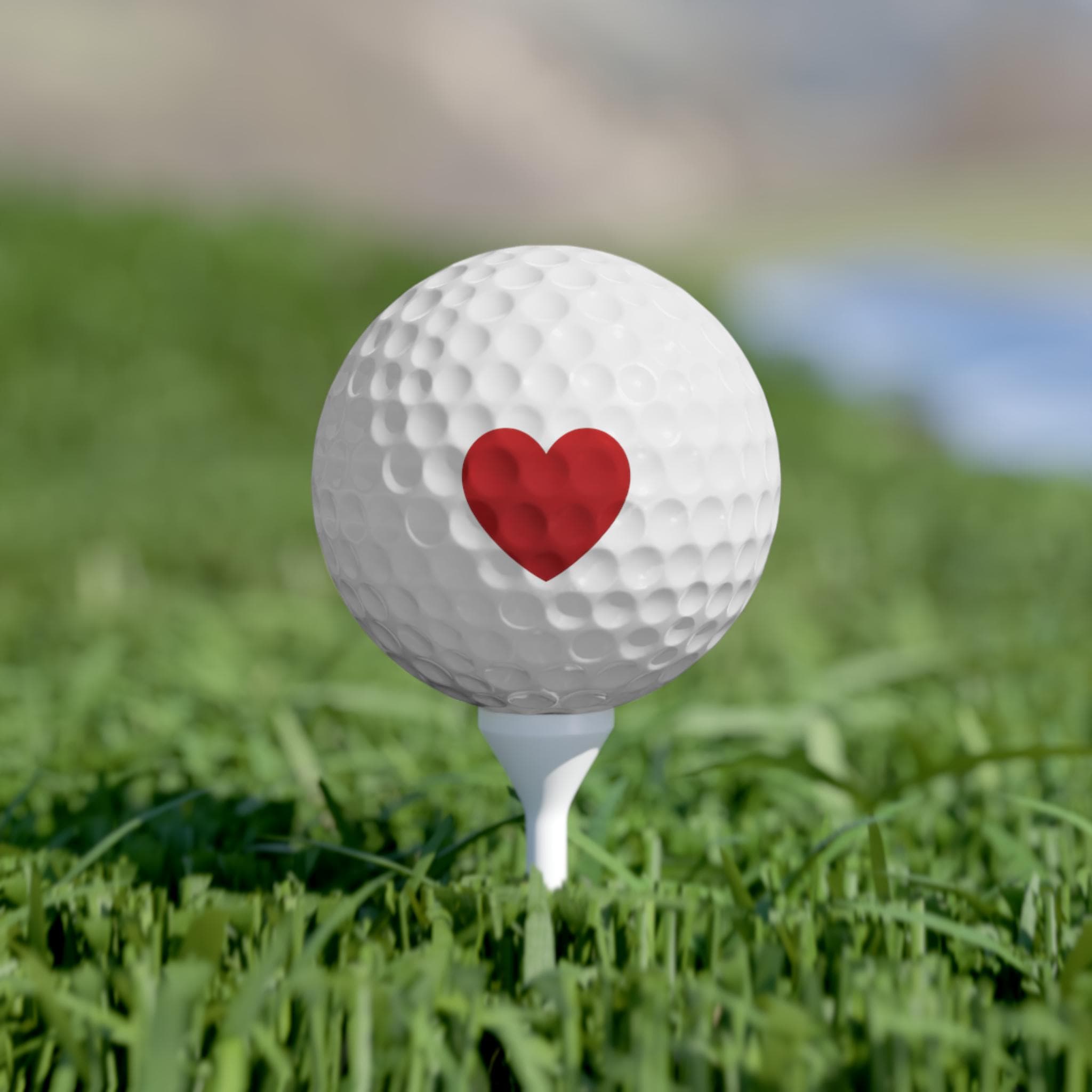 6-pack Valentines Heart Golf Balls Set, Perfect Gift for Golf Lovers ...