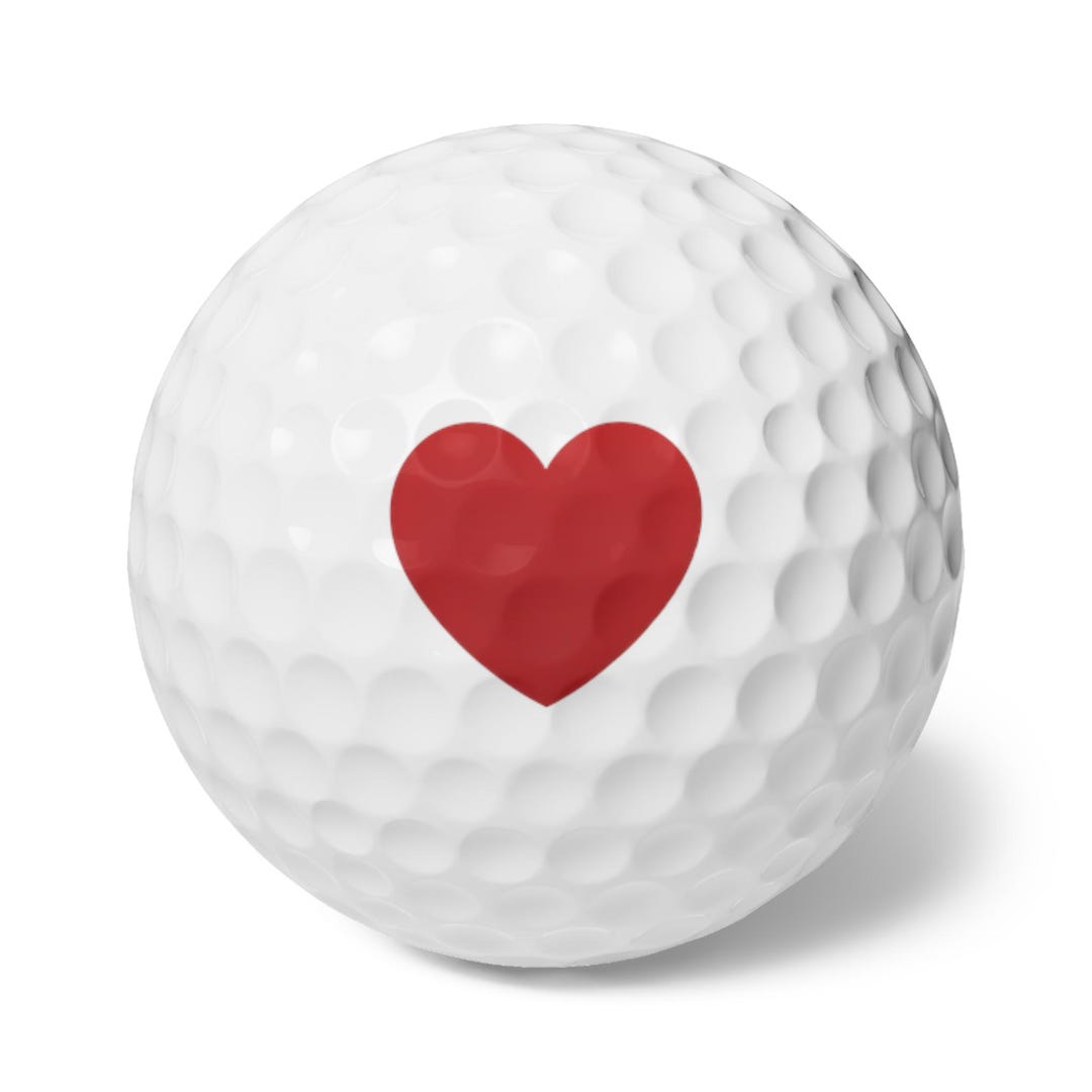 6-pack Valentines Heart Golf Balls Set, Perfect Gift for Golf Lovers ...