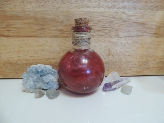 Red Potion Bottle Round | Etsy