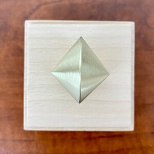 Perfect Gift for Him/her- Brass Oloid - Brushed Finish Desk Toy Wobbler ...