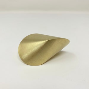 Perfect Gift for Him/her- Brass Oloid - Brushed Finish Desk Toy Wobbler ...