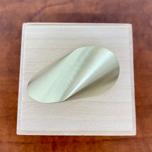 Perfect Gift for Him/her- Brass Oloid - Brushed Finish Desk Toy Wobbler ...