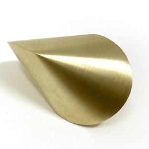 Perfect Gift for Him/her- Brass Oloid - Brushed Finish Desk Toy Wobbler ...