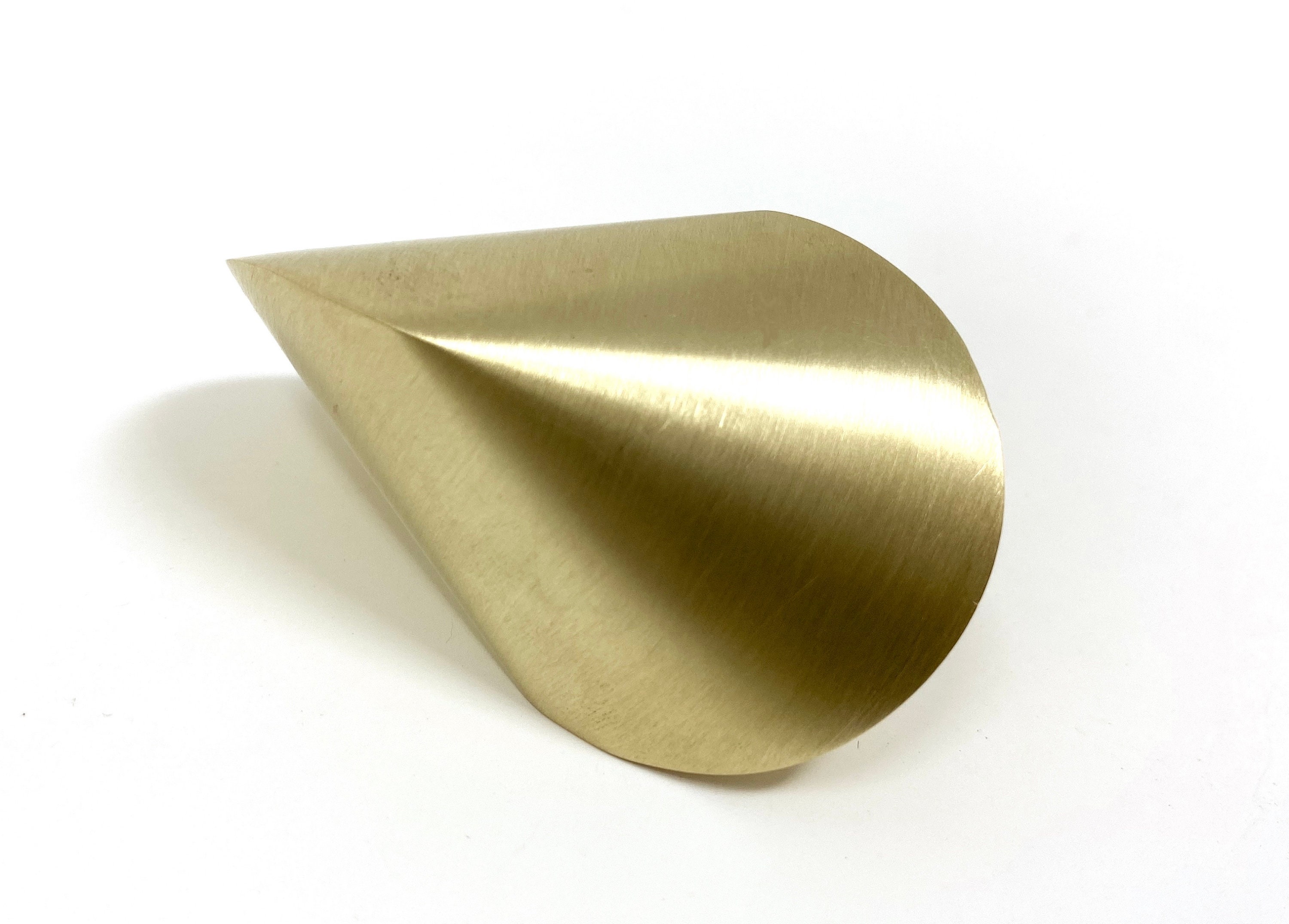 Perfect Gift for Him/her- Brass Oloid - Brushed Finish Desk Toy Wobbler ...