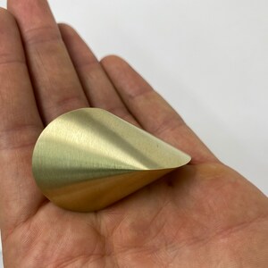 Perfect Gift for Him/her- Brass Oloid - Brushed Finish Desk Toy Wobbler ...