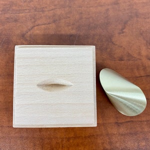 Perfect Gift for Him/her- Brass Oloid - Brushed Finish Desk Toy Wobbler ...