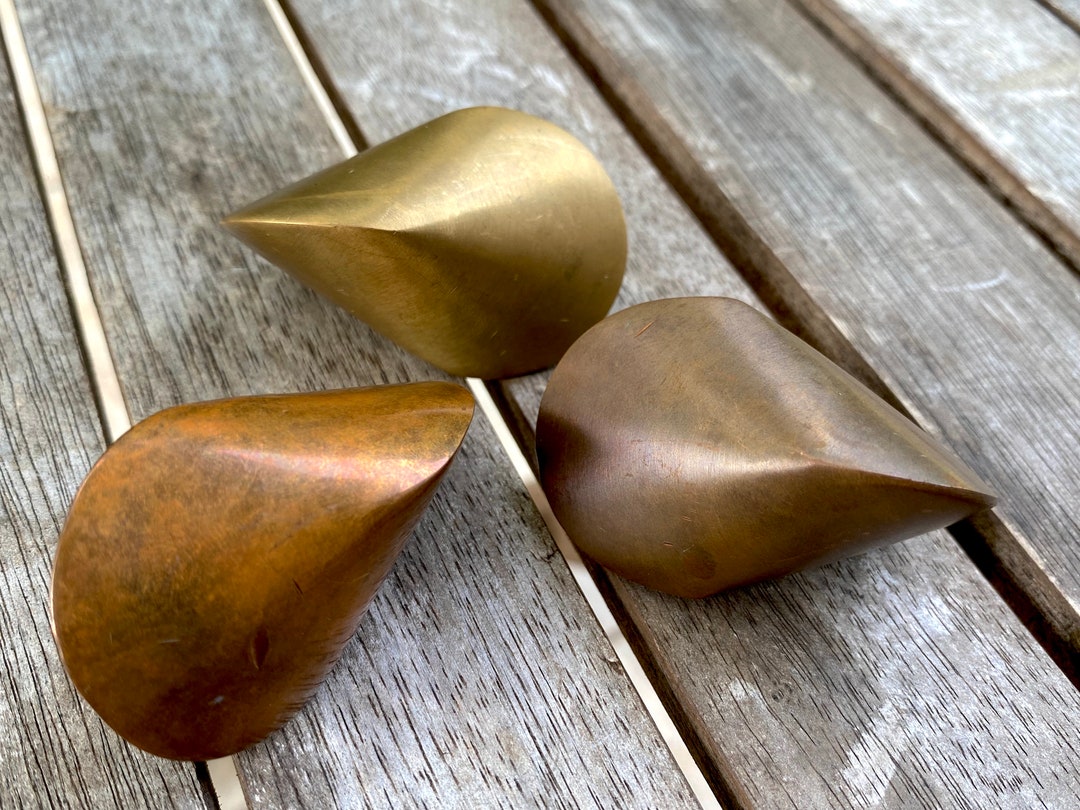 Perfect Gift for Him/her- Brass Oloid - Brushed Finish Desk Toy Wobbler ...