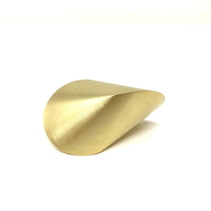 Perfect Gift for Him/her- Brass Oloid - Brushed Finish Desk Toy Wobbler ...
