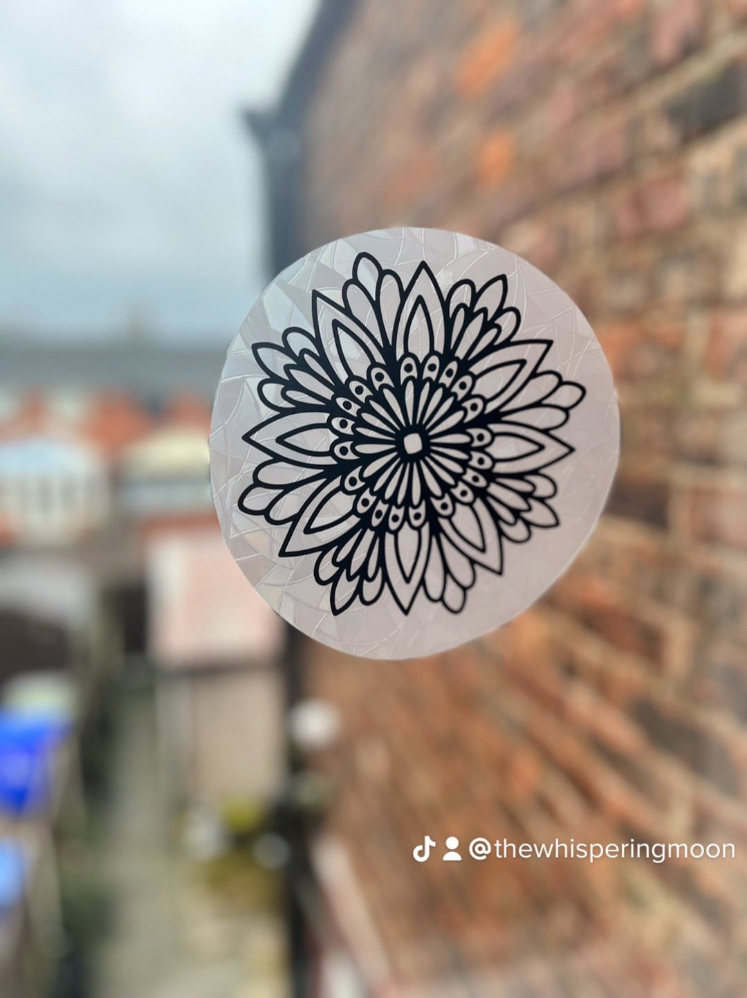 Rainbow Sun Catcher Stickers for Windows Mandala Flower - Etsy