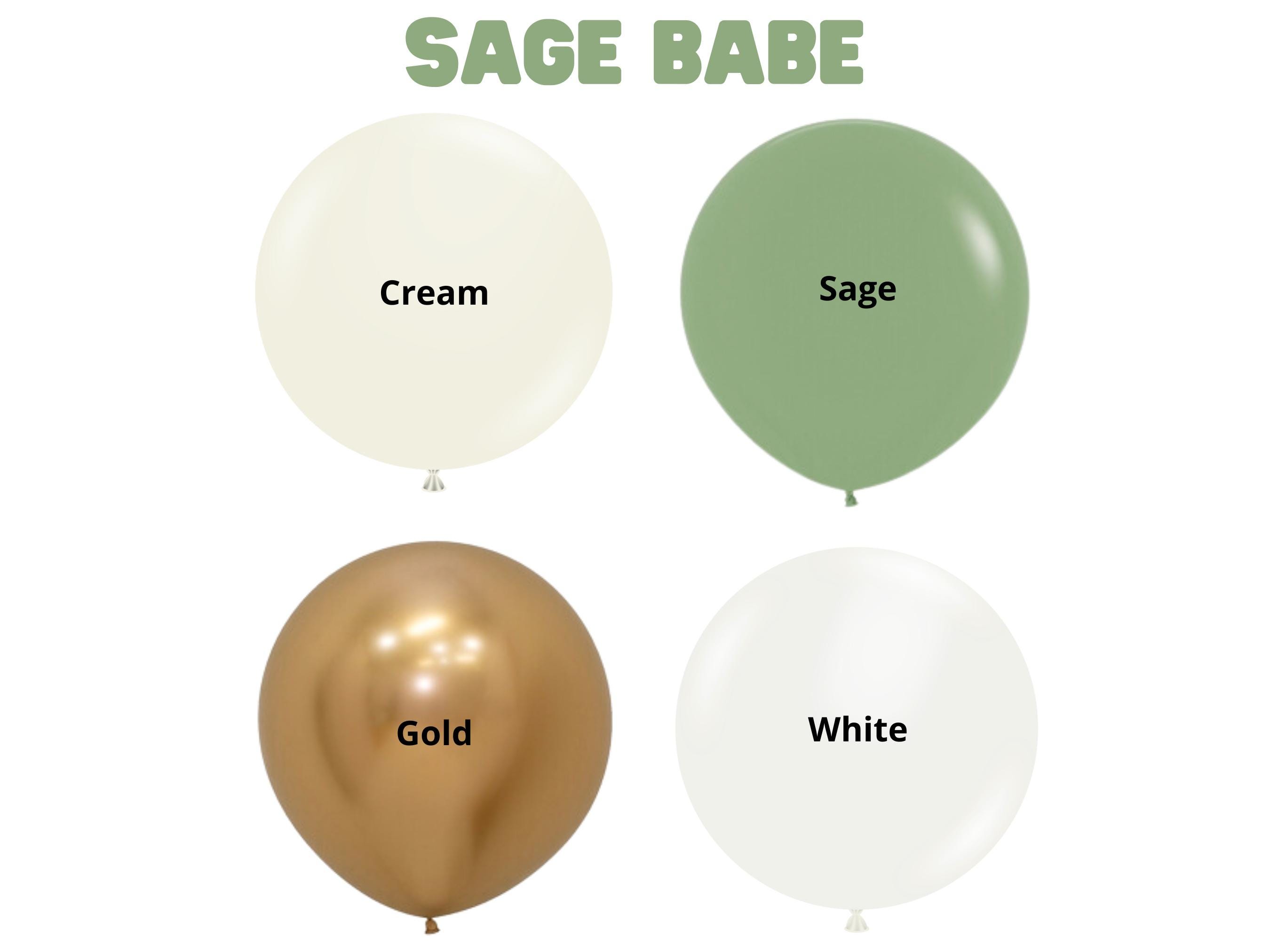 Sage Green DIY Balloon Garland Kit, Bridal Shower Balloon, Girl ...