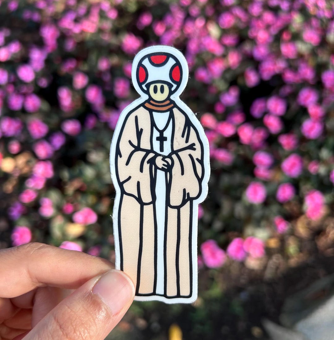 Super Mario Sticker, Toad Sticker, Funny Sticker, Video Game Sticker ...