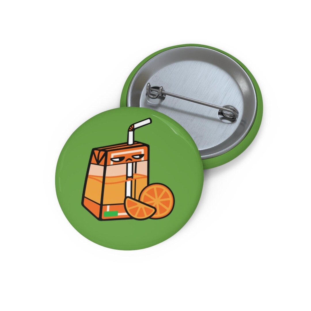Cartoon Pin, Juice Box Pin Button, Funny Pin Button, Vintage Style Pin ...