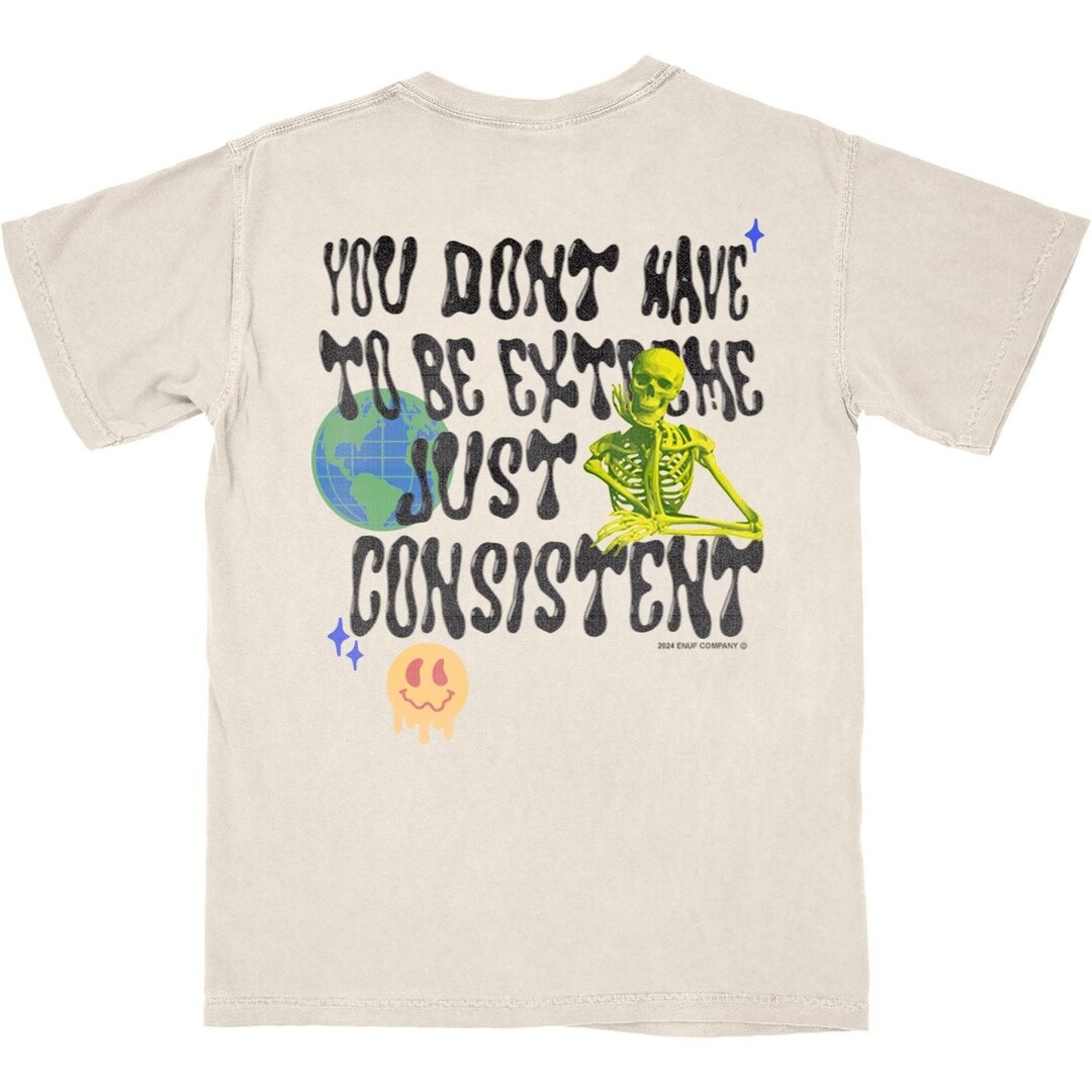 Graphic Tshirt With Inspiration Quote, Consistency Shirt, Inspirational ...