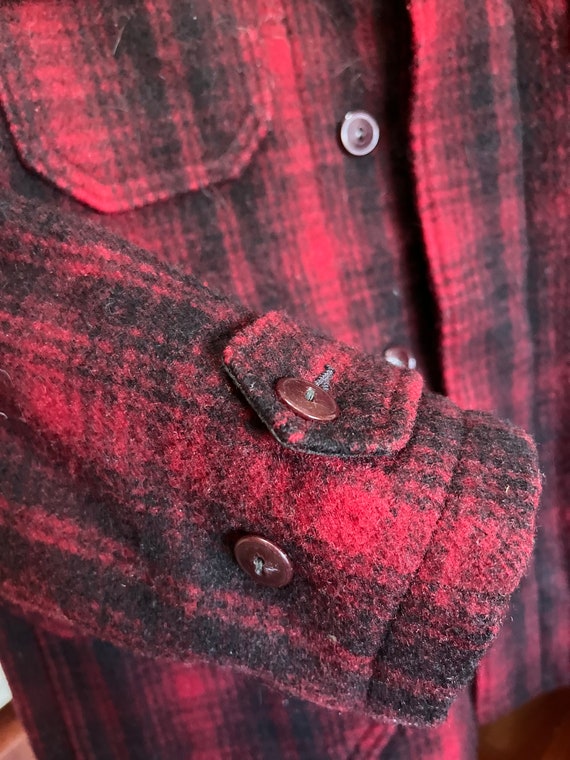 1950s Iconic Woolrich Buffalo Check Mackinaw jacket s… - Gem