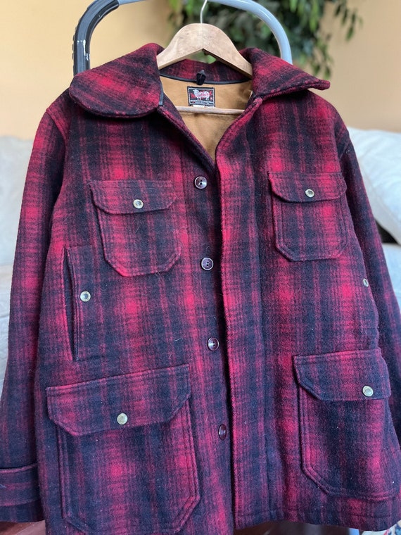 1950s Iconic Woolrich Buffalo Check Mackinaw jacket s… - Gem