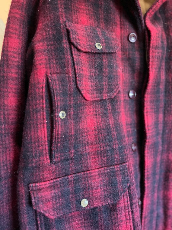 1950s Iconic Woolrich Buffalo Check Mackinaw jacket s… - Gem