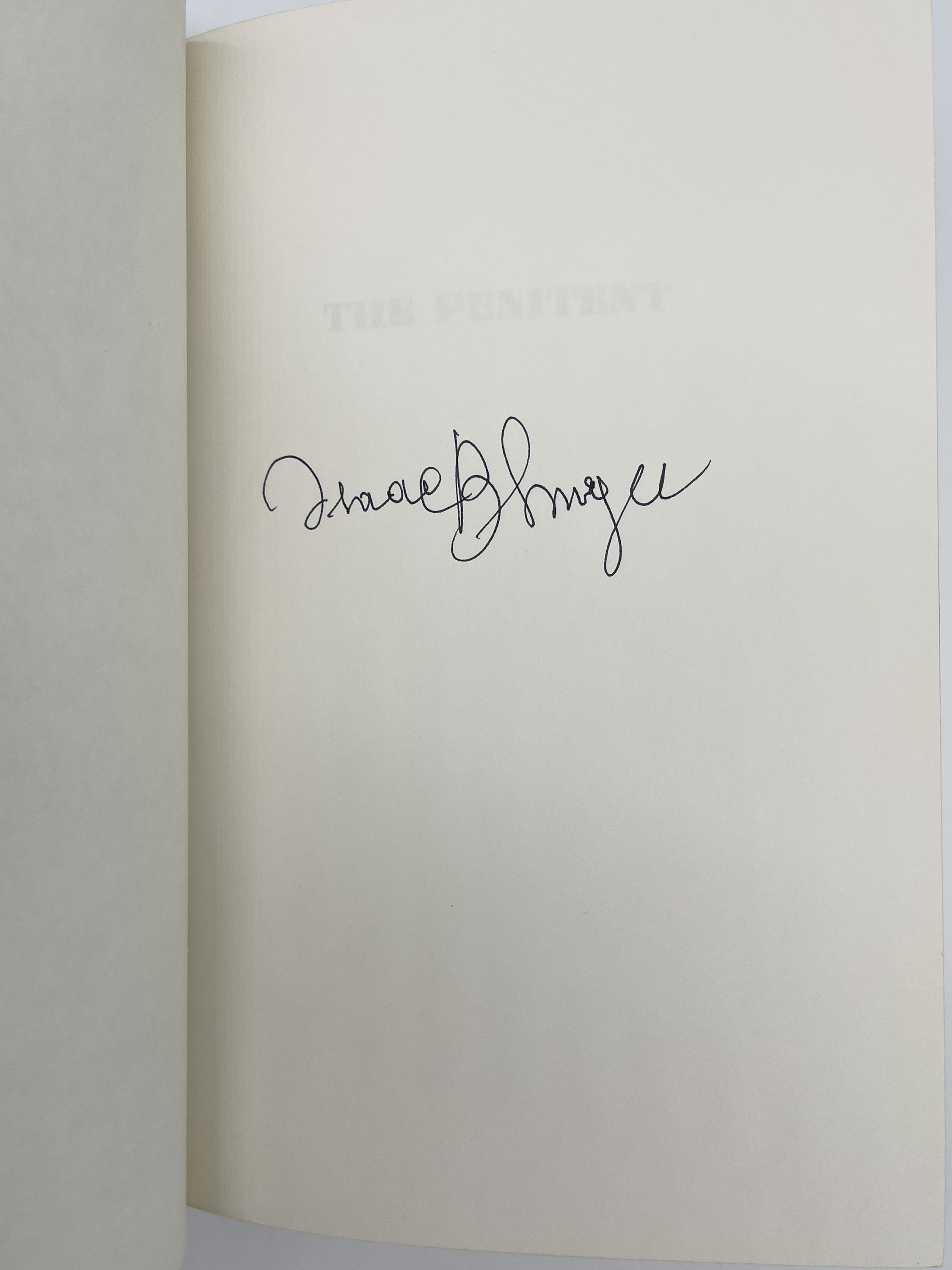 The Penitent by Isaac Bashevis Singer, SIGNED Limited First Edition ...