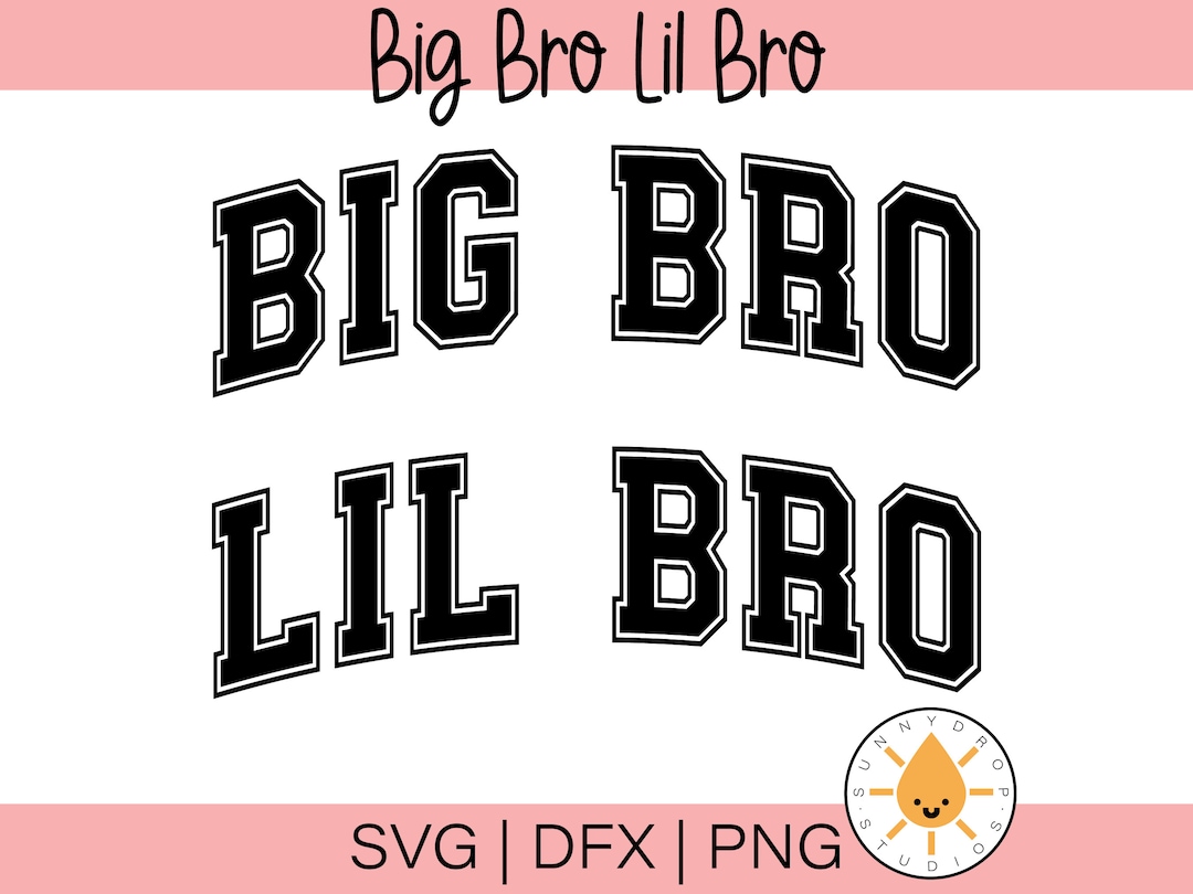 Big Bro Lil Bro Varsity Svg, Bro SVG, Varsity Sweater SVG, Varsity Sweater Png, Big Bro Png, Lil ...