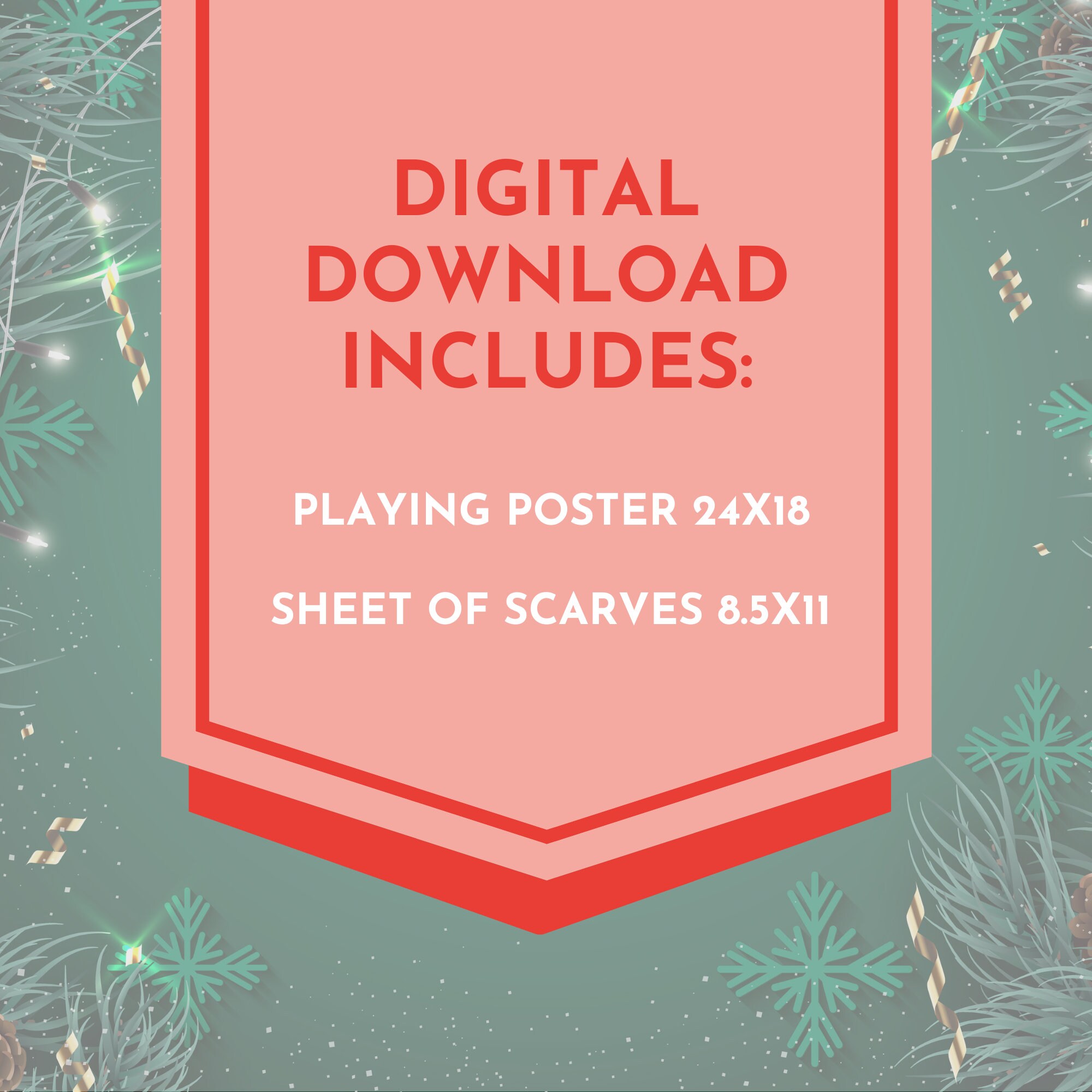 Christmas Pin the Tail Party Game Printable, Pin the Scarf on the ...