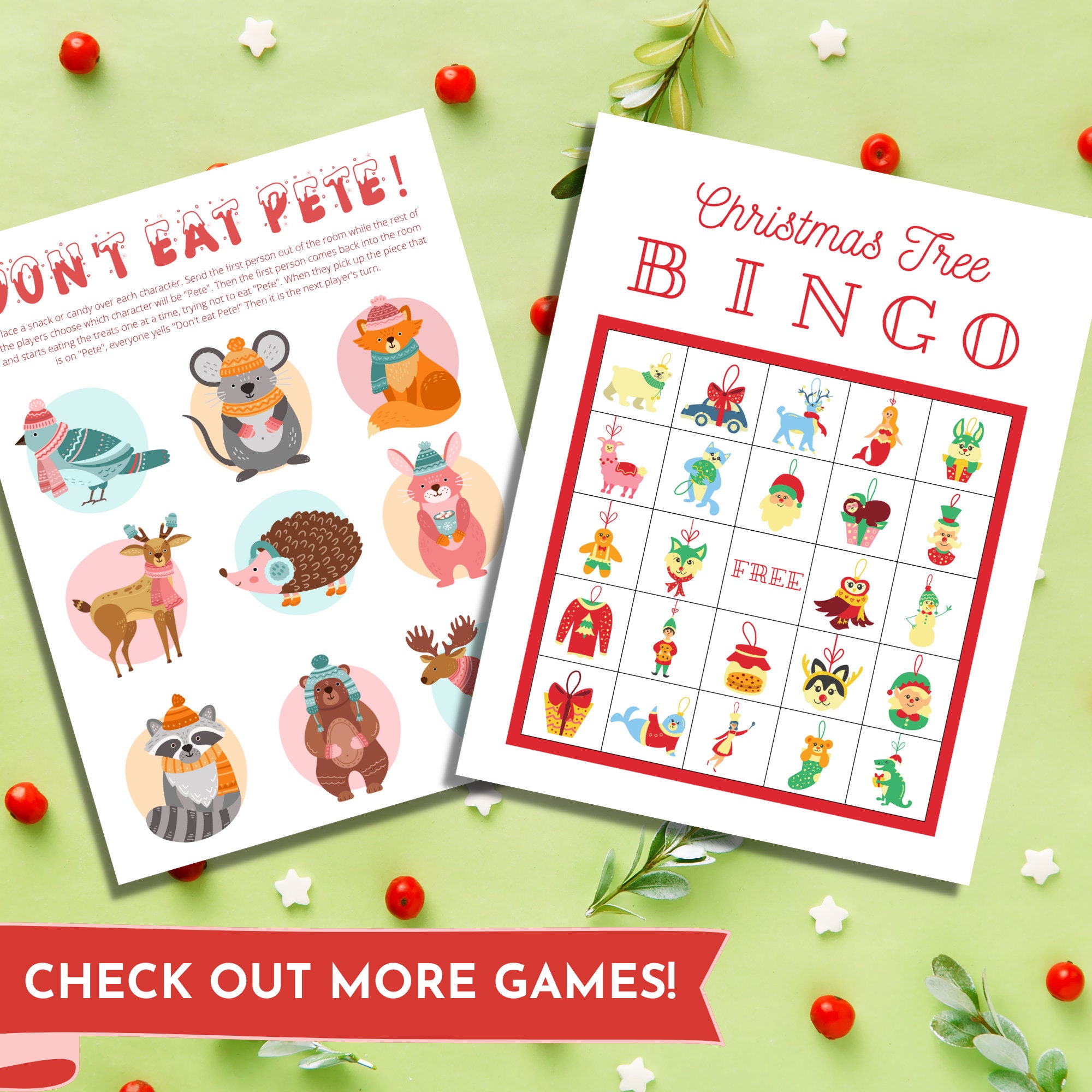 Christmas Pin the Tail Party Game Printable, Pin the Bowtie on the ...