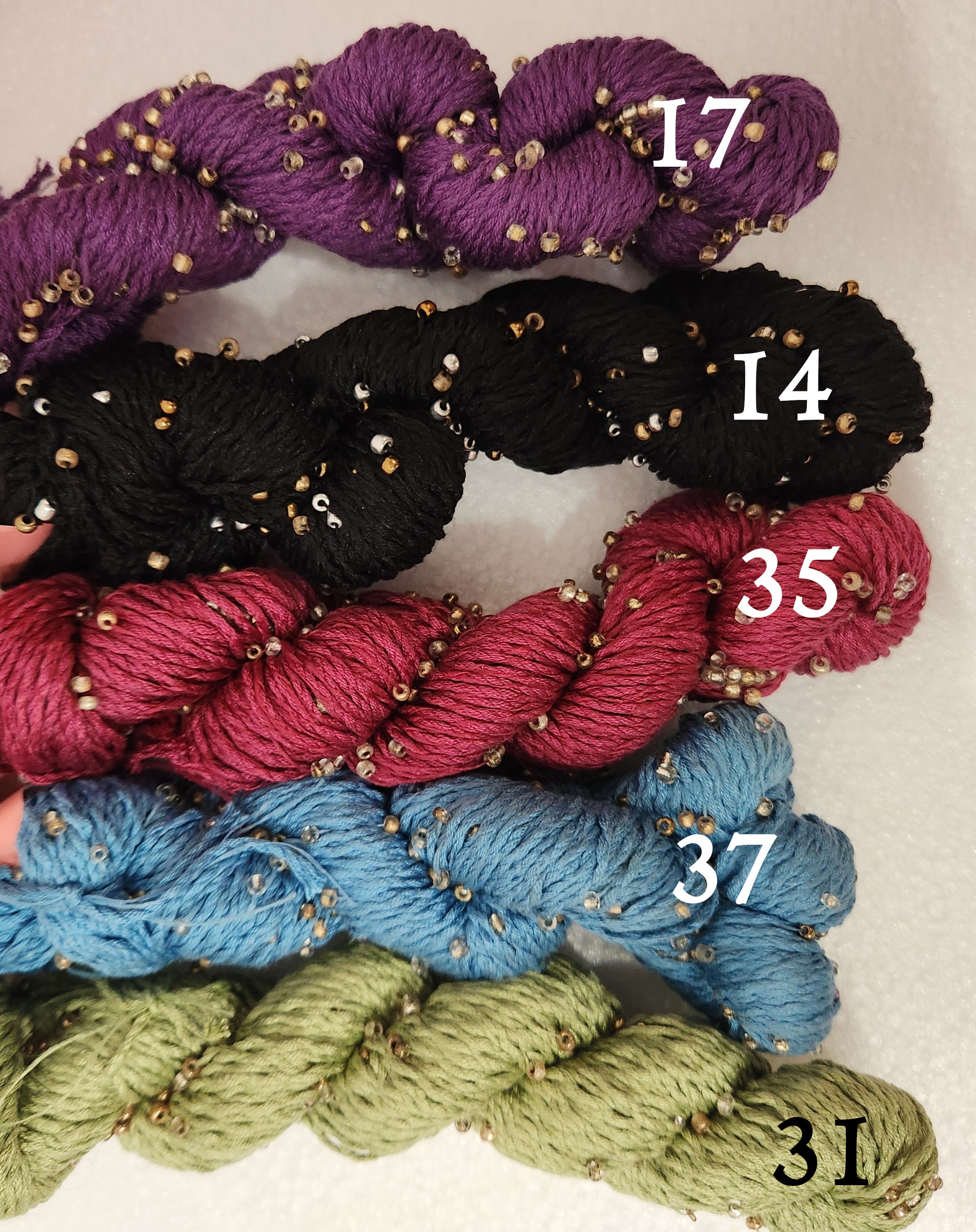 Louisa Harding Mulberry Hand Beaded Yarn, Various Colors - Etsy