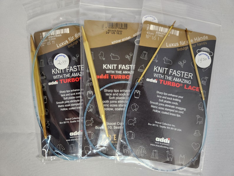 Addi Turbo Lace Circular Knitting Needles - Various Sizes - Etsy