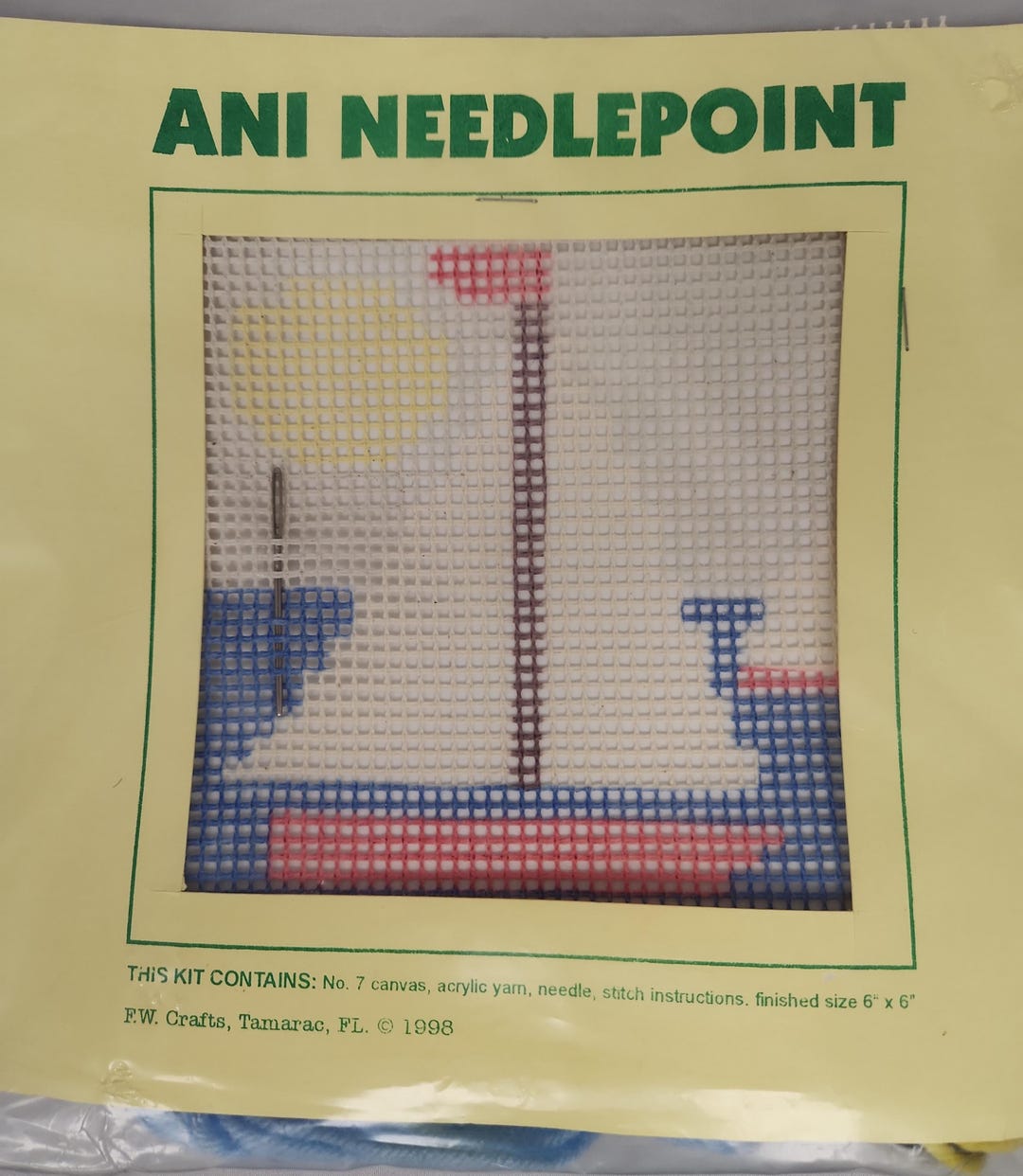 Sailboat - Beginner Needlepoint Kit - Etsy