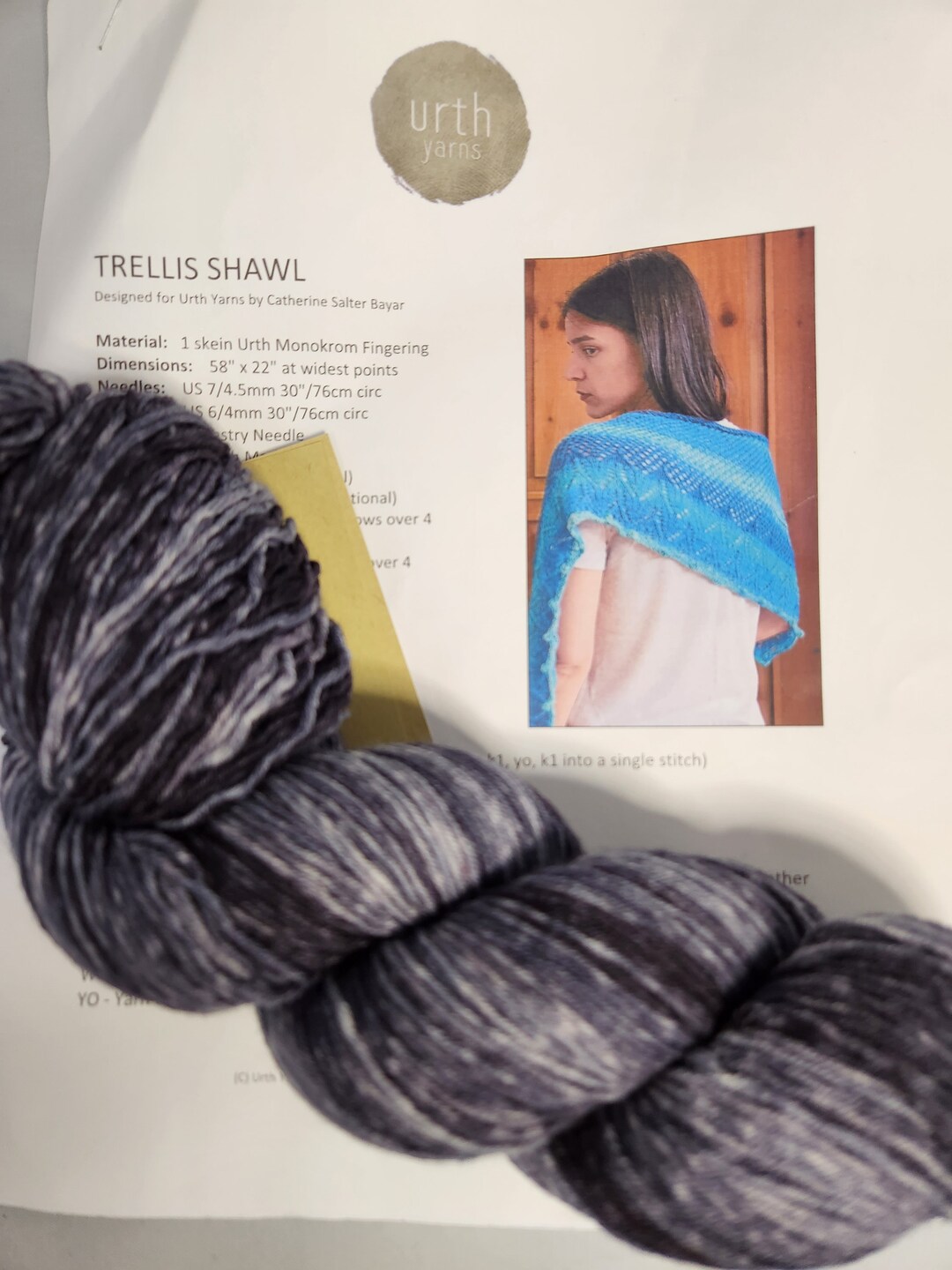 Trellis Shawl Kit to Knit - Etsy