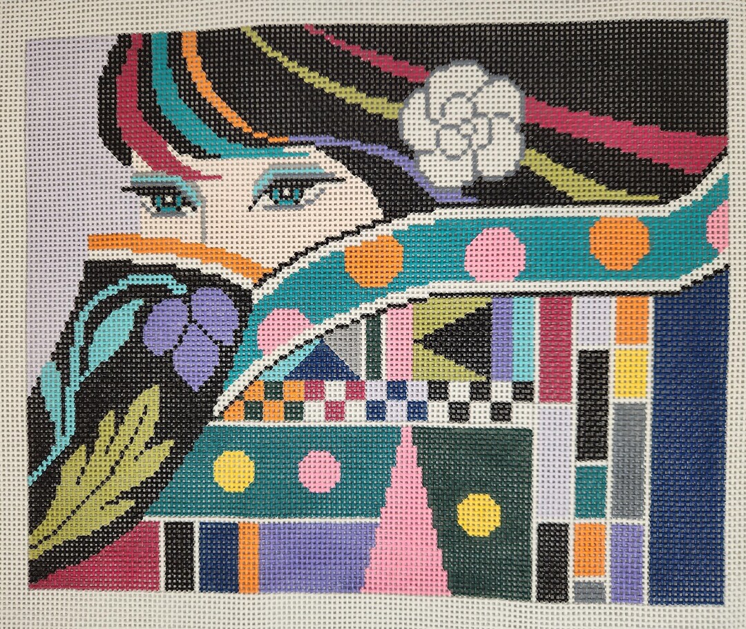 Japanese Woman Needlepoint Canvas - Etsy