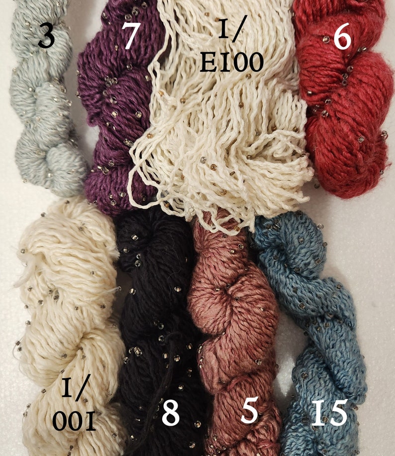 Louisa Harding Grace Hand Beaded Yarn, Various Colors - Etsy