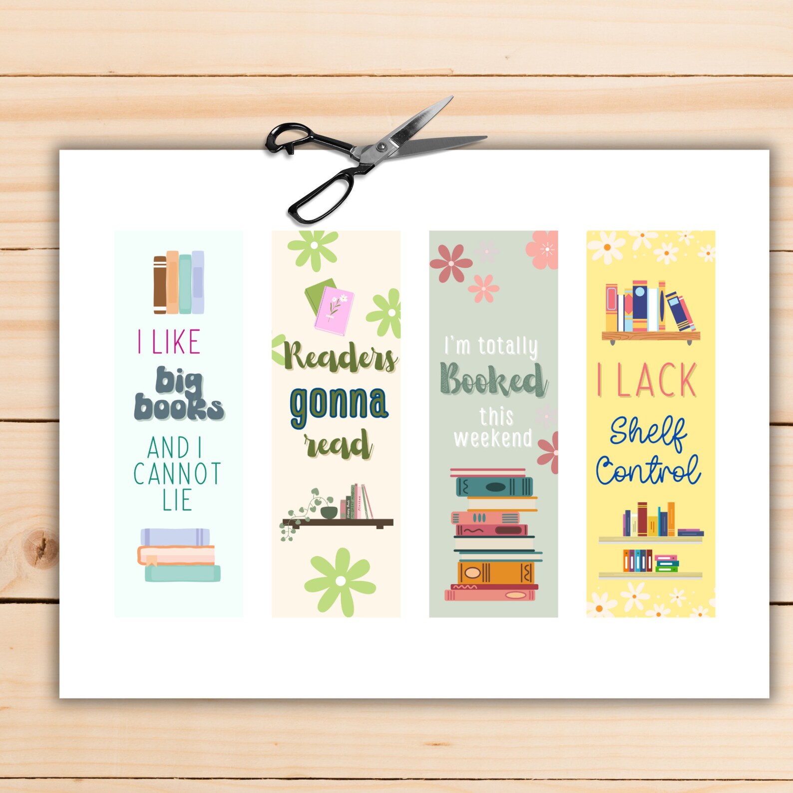 Funny Bookmarks Printable Bookmark Book Lovers Gift Unique Bookmark Fun ...