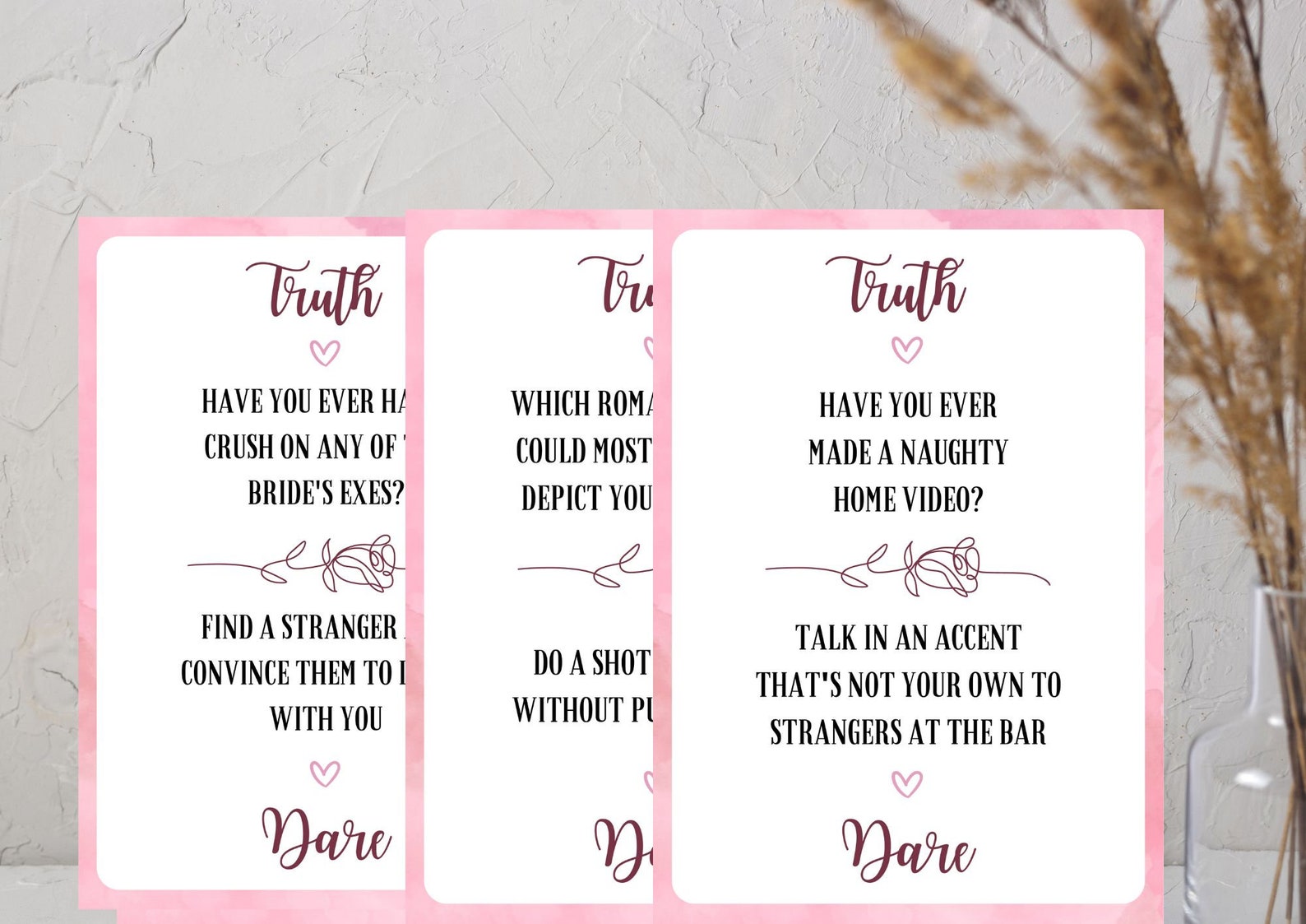 Lesbian Bachelorette Party Game Truth or Dare Lesbian Wedding ...