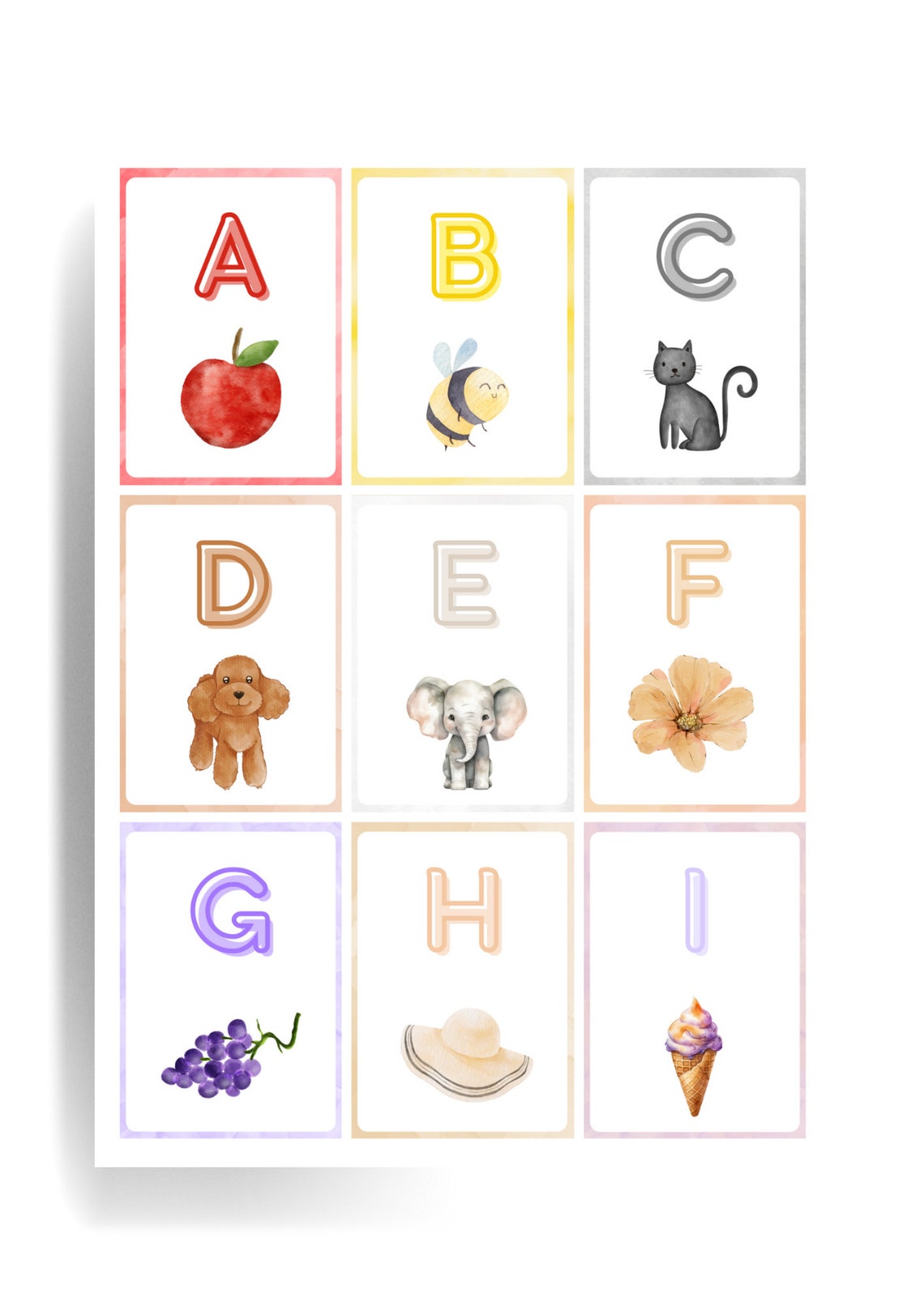 Alphabet Printable Flash Cards Alphabet Cards Printable Printable ...