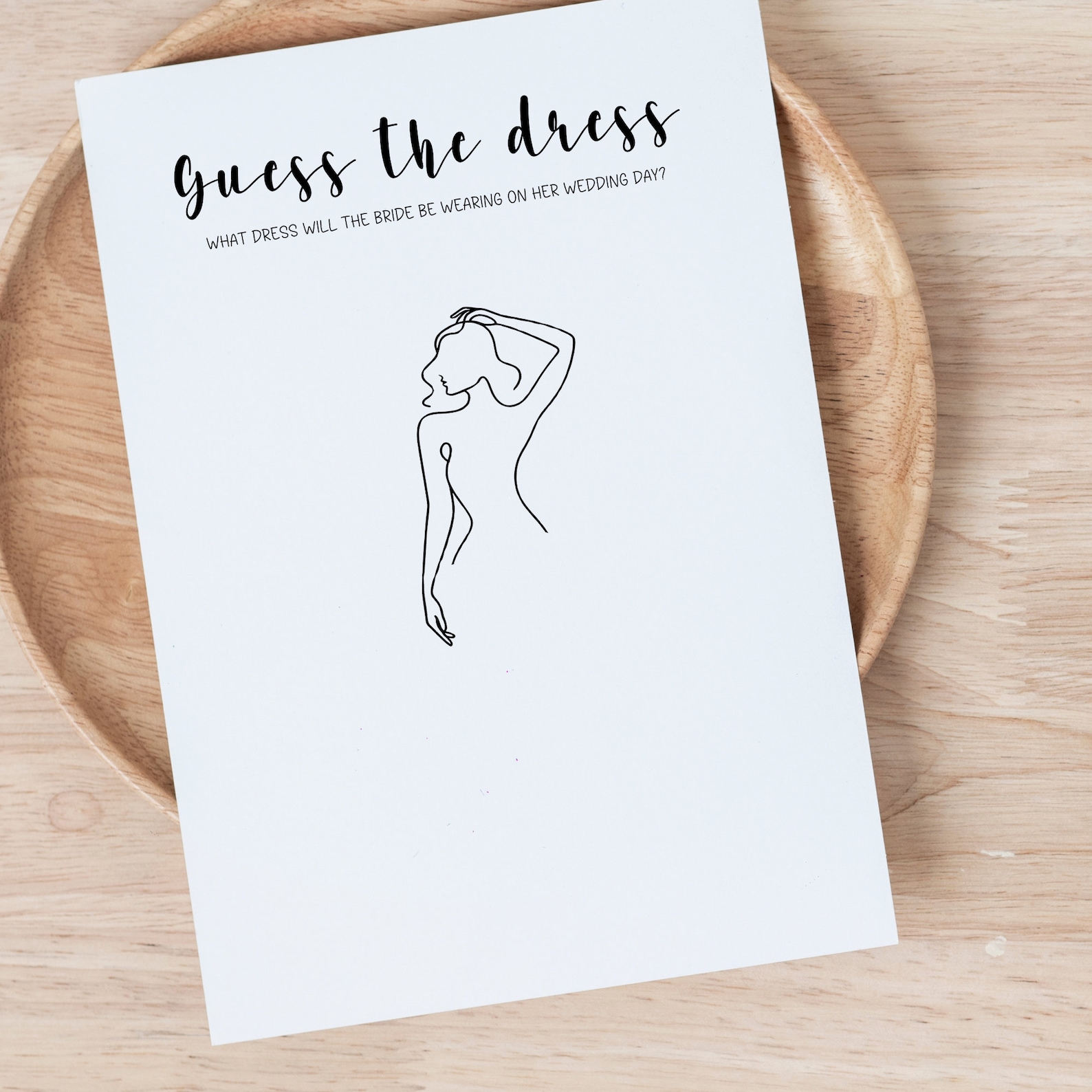Guess the Dress Guess the Dress Game Bridal Game Bridal Shower Game ...