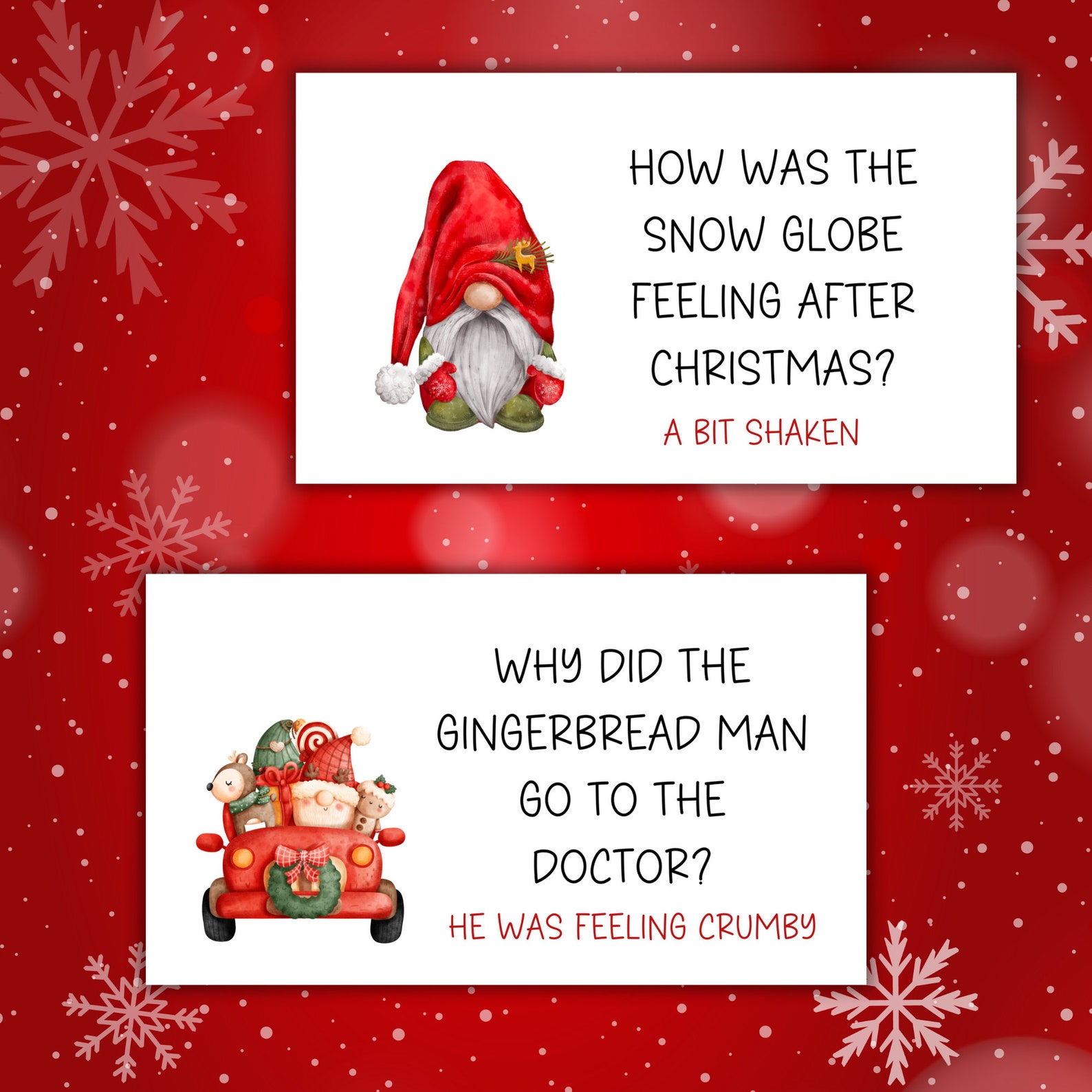 Christmas Jokes Cracker Jokes Christmas Cracker Fillers Christmas ...