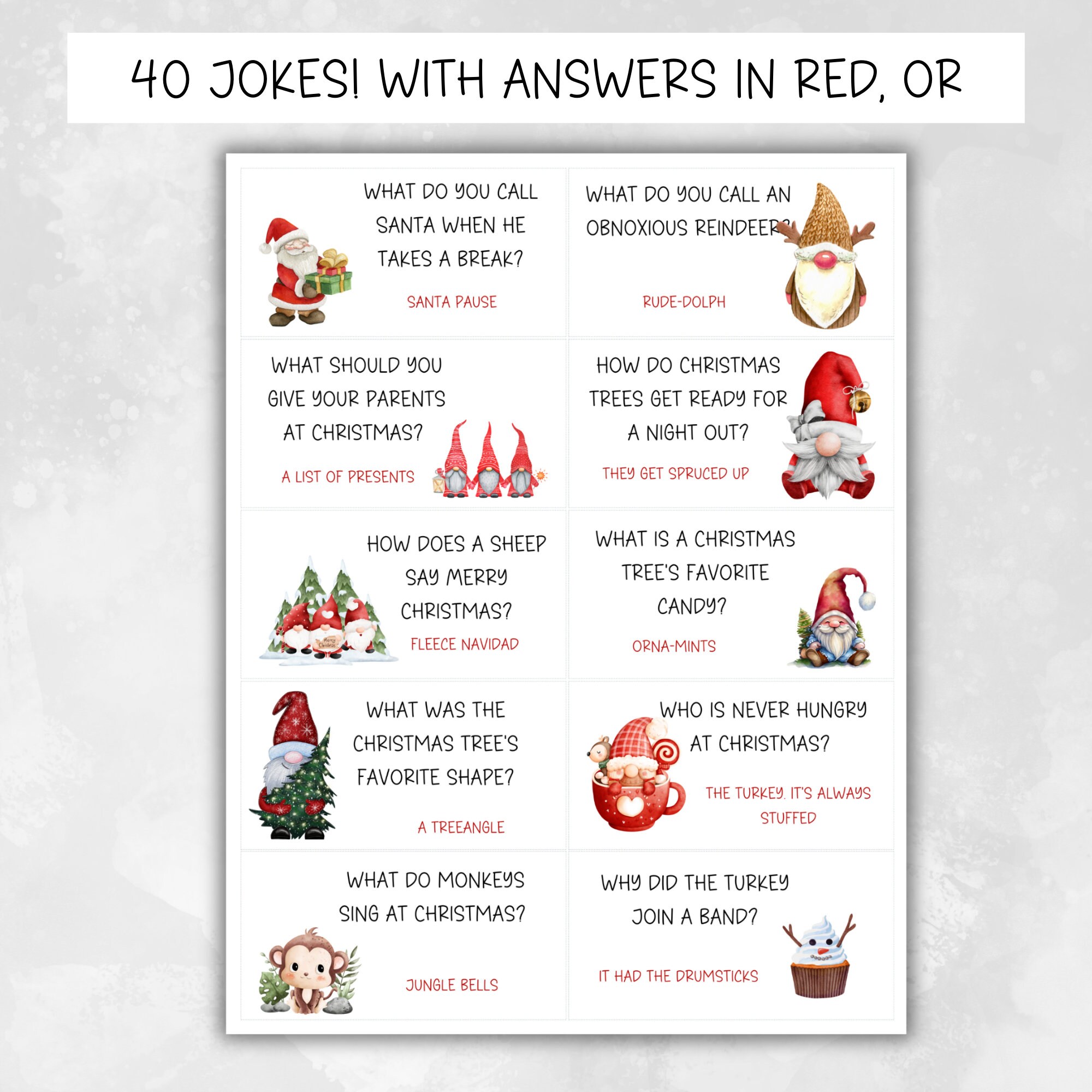Christmas Cracker Jokes Christmas Puns Christmas Stoking Fillers ...
