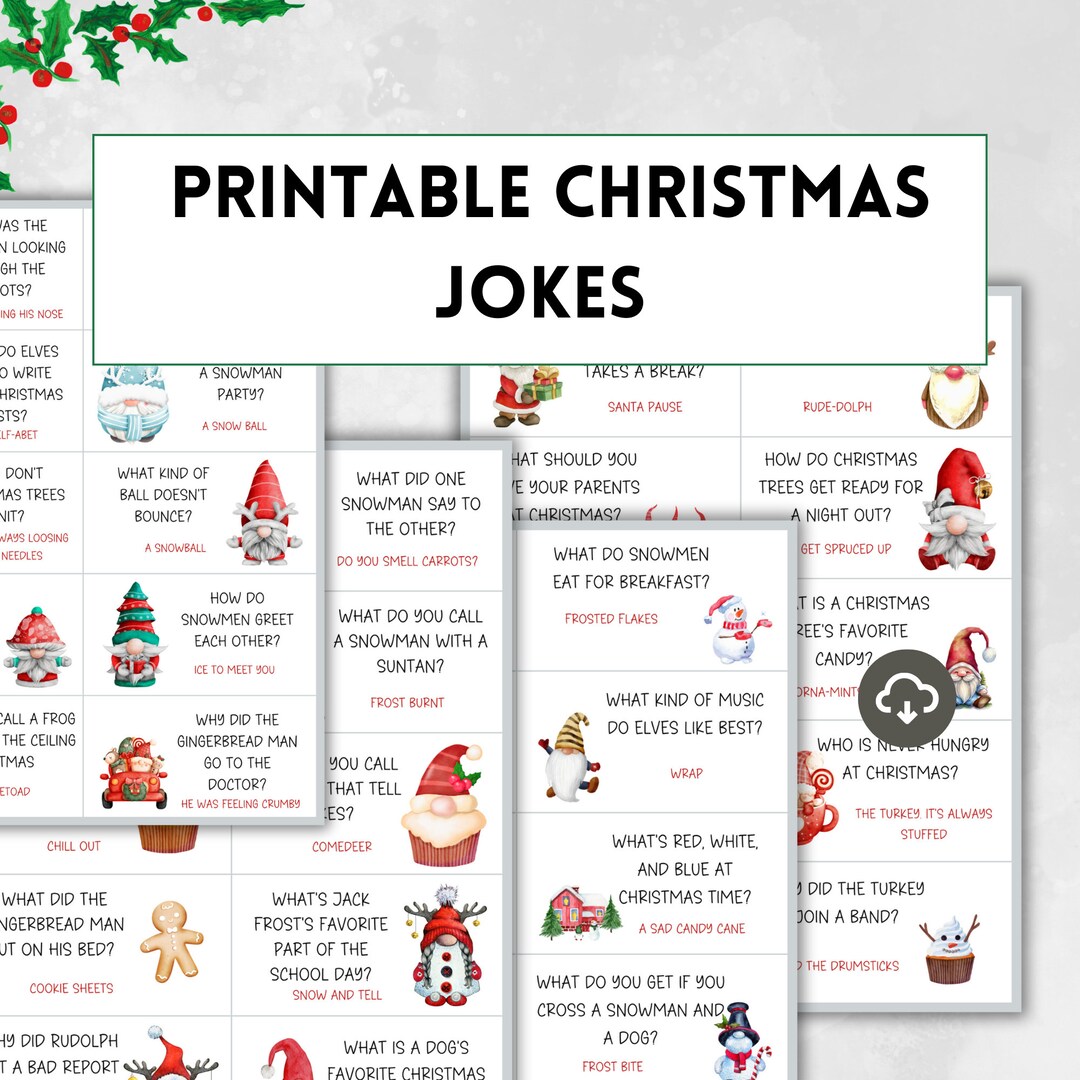 Christmas Cracker Jokes Christmas Puns Christmas Stoking Fillers ...