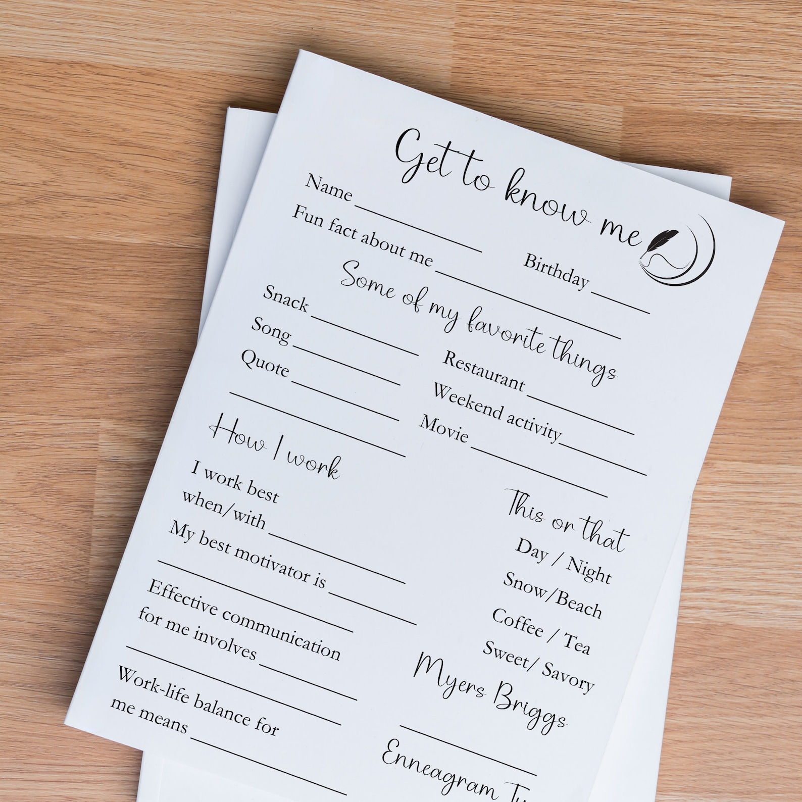 Coworker Questions Printable Coworker Printable Office Activities ...