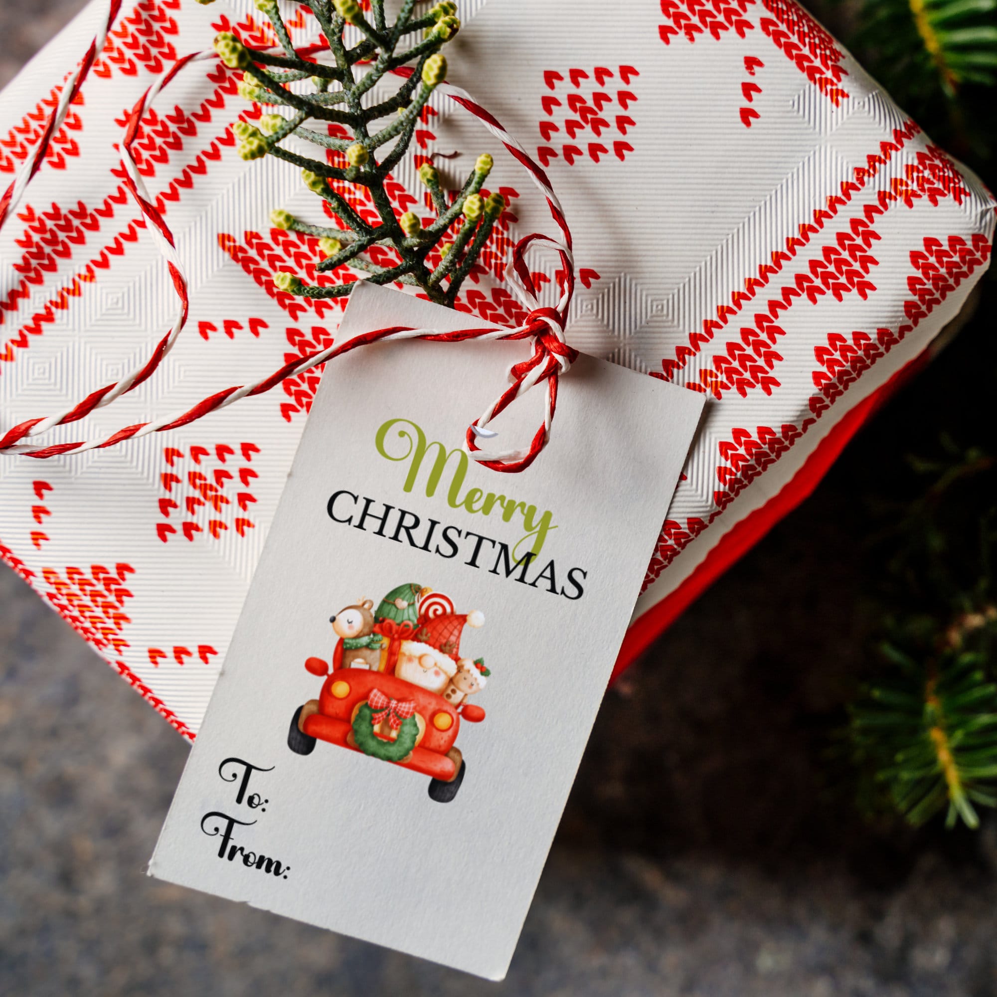 Christmas Gift Tags Printable Christmas Gift Tags Paper Gift Tags ...