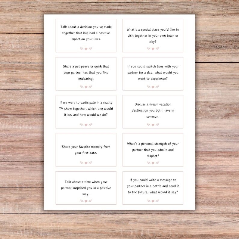 Best Conversation Cards for Couple Conversation Starters Conversation ...