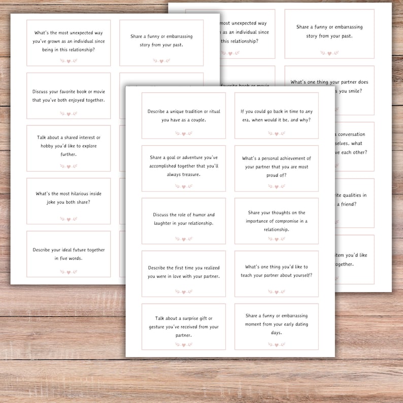 Best Conversation Cards for Couple Conversation Starters Conversation ...