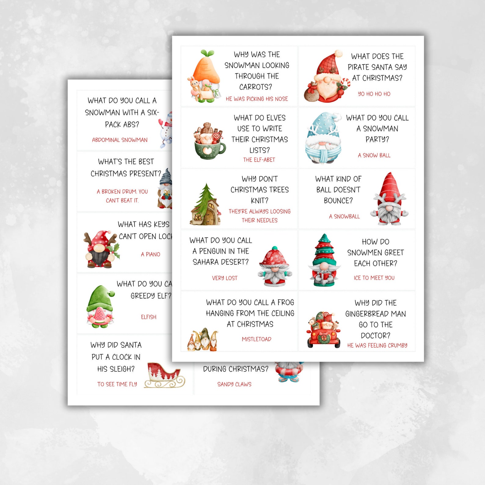 Christmas Jokes Cracker Jokes Christmas Cracker Fillers Christmas ...