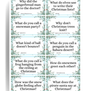 Christmas Riddles Printable Christmas Riddles Lunchbox Riddles Lunchbox ...