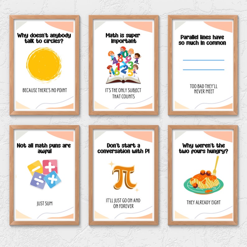 Math Classroom Decor Funny Math Posters Math Poster Math Puns Math ...