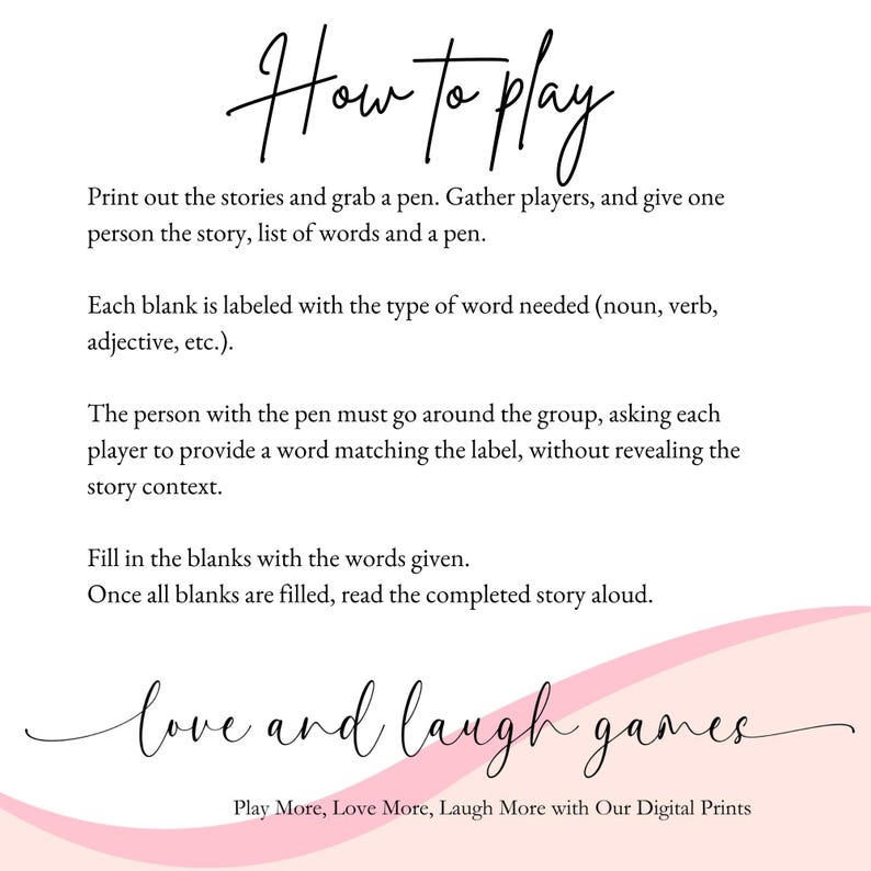 Camping Mad Libs Style Story Game – Printable Camping Fill-in-the ...