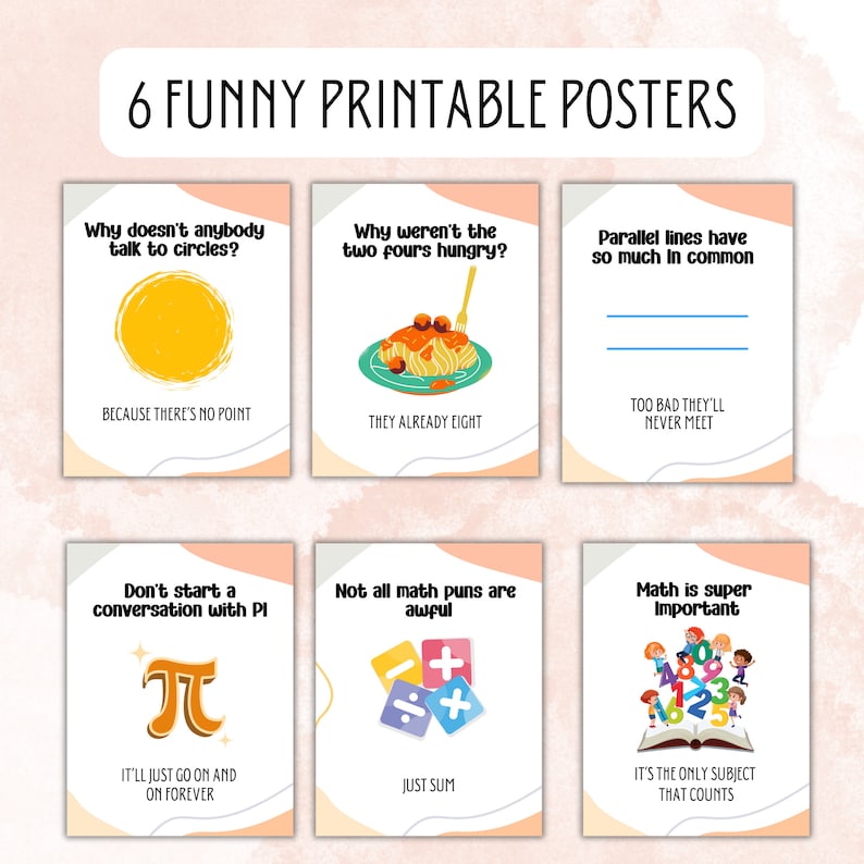 Math Classroom Decor Funny Math Posters Math Poster Math Puns Math ...