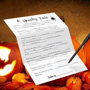 Mad Libs Halloween Halloween Printable Games Printable Halloween Games ...