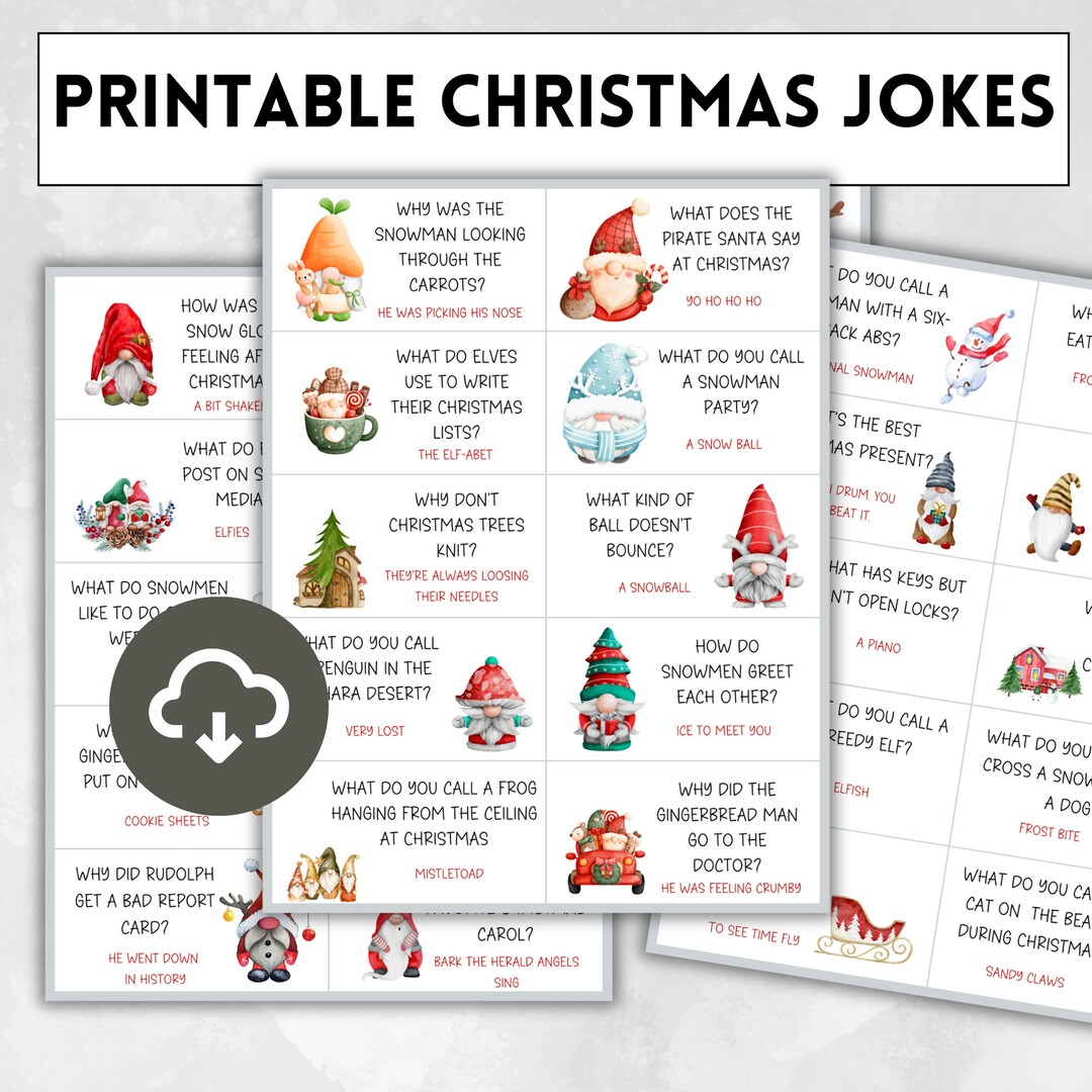 Christmas Cracker Jokes Christmas Puns Christmas Stoking Fillers ...
