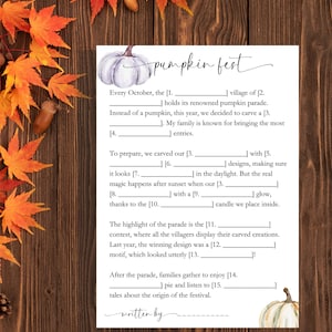 Autumn Mad Libs Mad Libs Fall Mad Libs November Mad Libs Fall Mad Libs ...